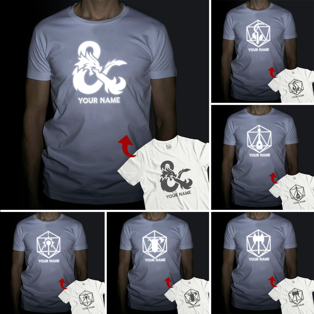 D&D CLASS Reflective T-Shirt - DICEPRINTS